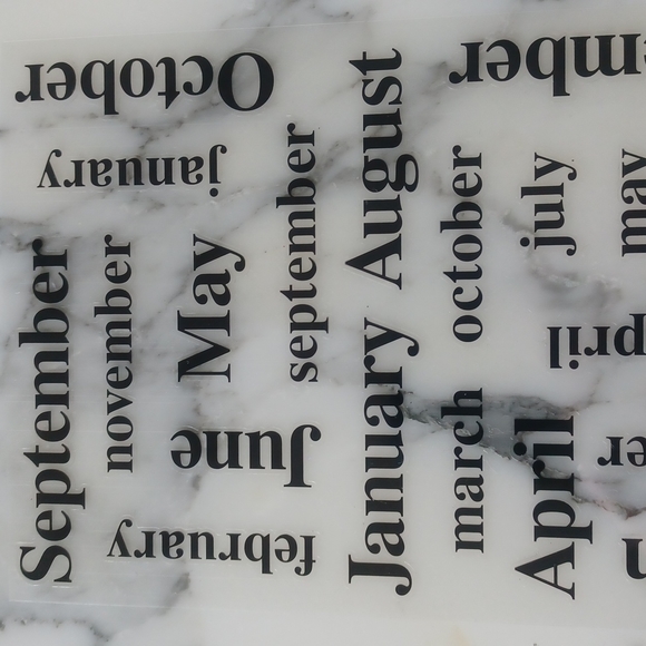 Hobby Lobby | Office | The Months Sheet Of 2d Stickers January February ...